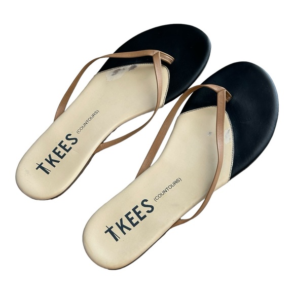 TKEES | Shoes | Tkees Countours Dark Horse Leather Thong Sandals ...